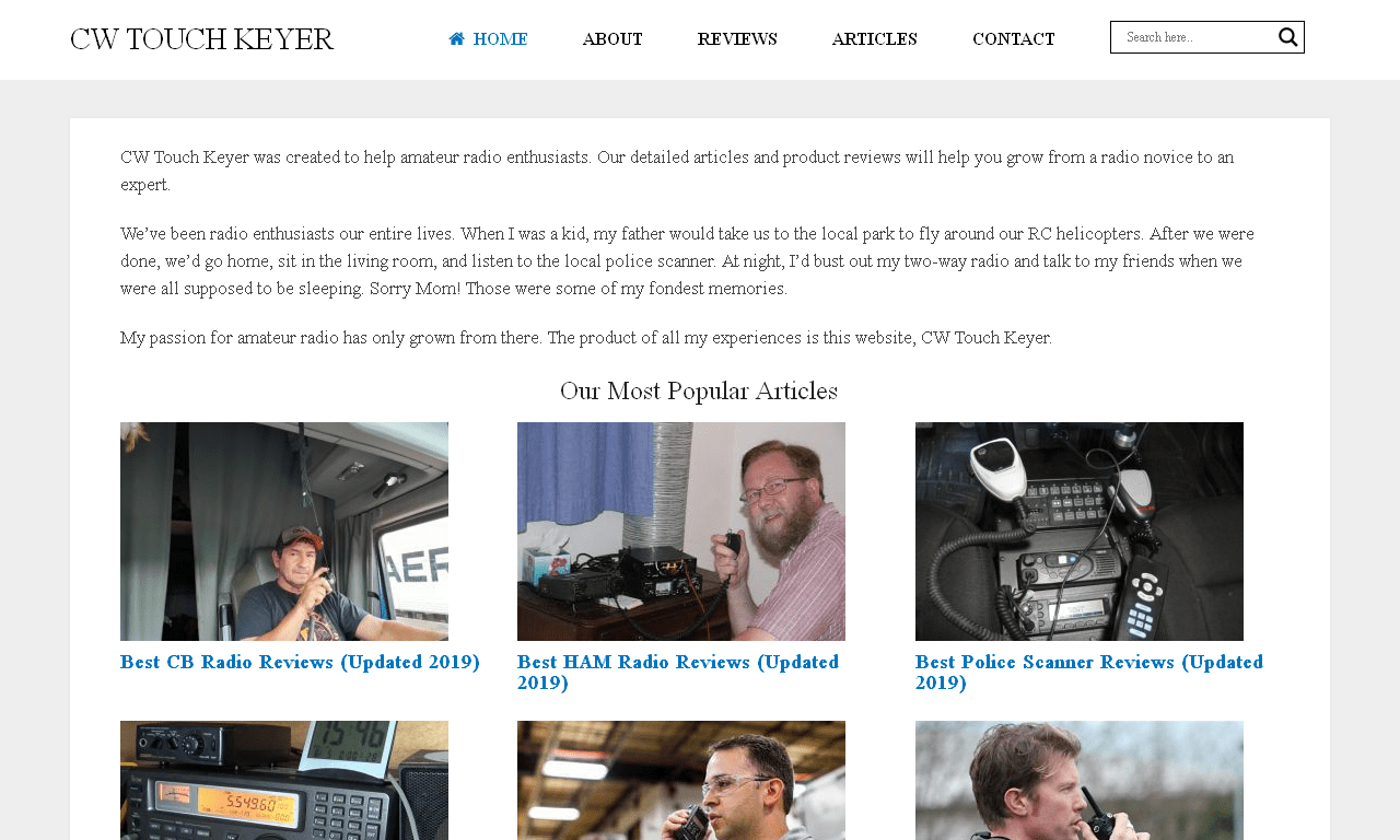 CW Touch Keyer - Ham Radio Stop Amateur Radio Directory