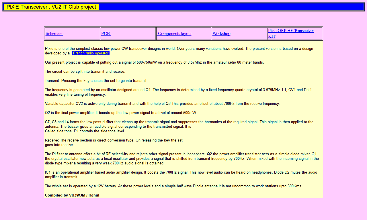 Pixie- HF Transceiver Kits - Ham Radio Stop Amateur Radio Directory