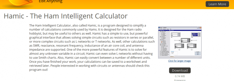 HAMIC - Ham Intelligent Calculator - Ham Radio Stop Amateur Radio Directory