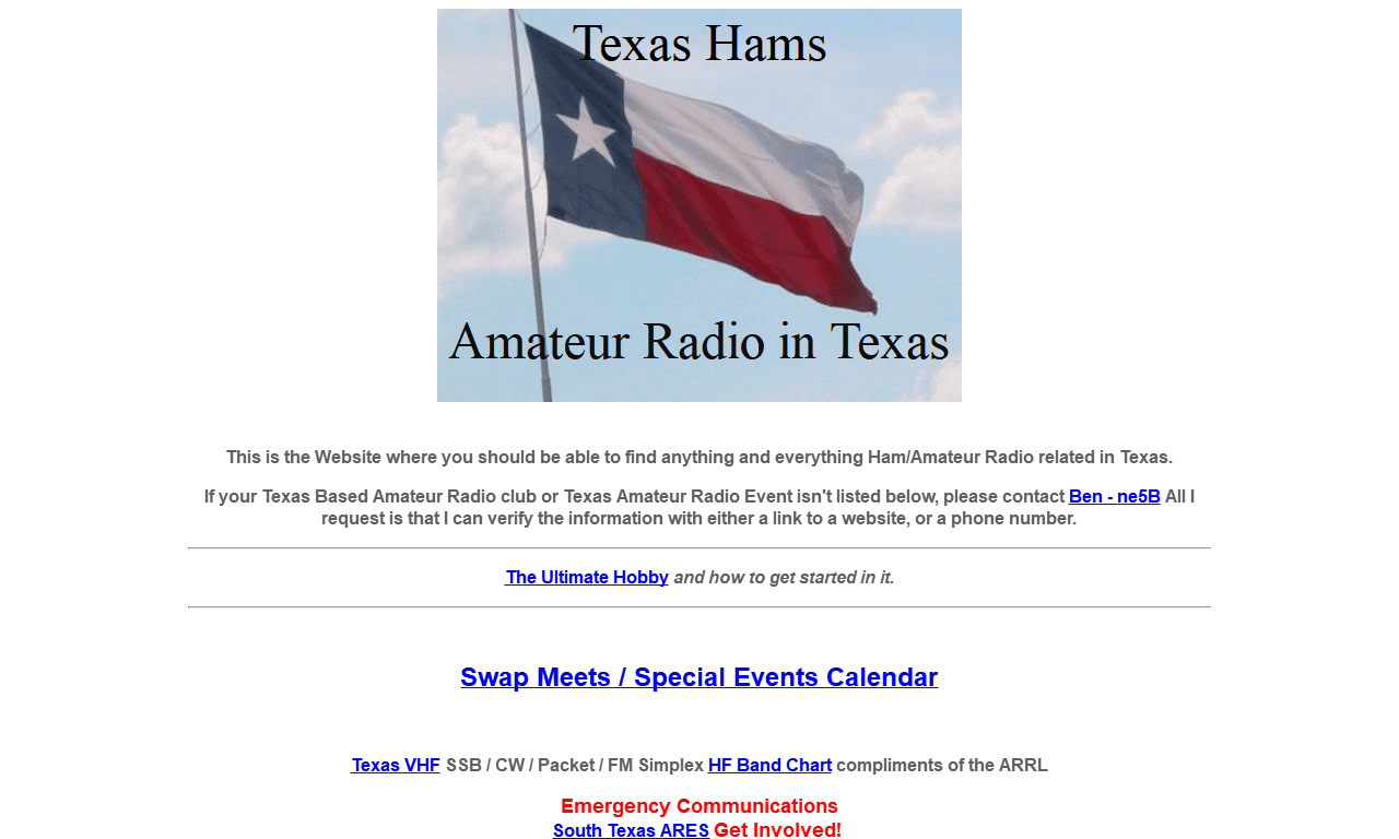 TexasHams.org - Amateur Radio in Texas - Ham Radio Stop Amateur Radio ...